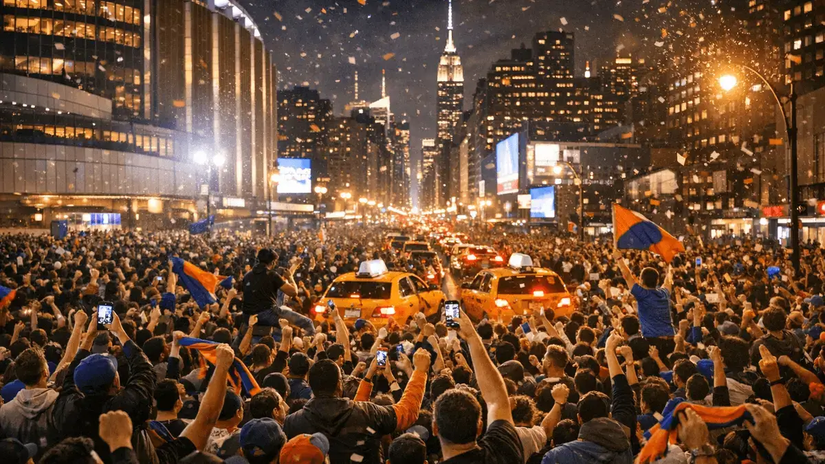 Knicks Fans Erupt Outside MSG After Game 2, Giving New York a Classic ...